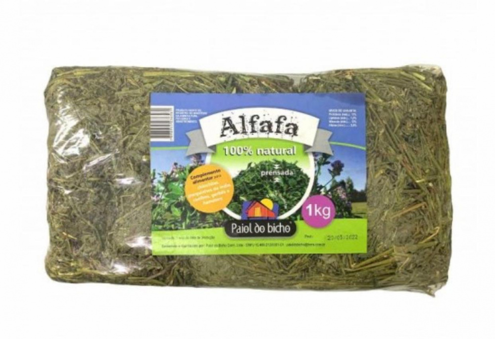 Alfafa 1kg 1001 Bichos - 1001 Bichos