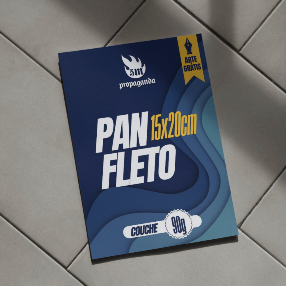 Panfletos 15x20cm - Impressão de Alta Qualidade para Divulgação - 5M ...