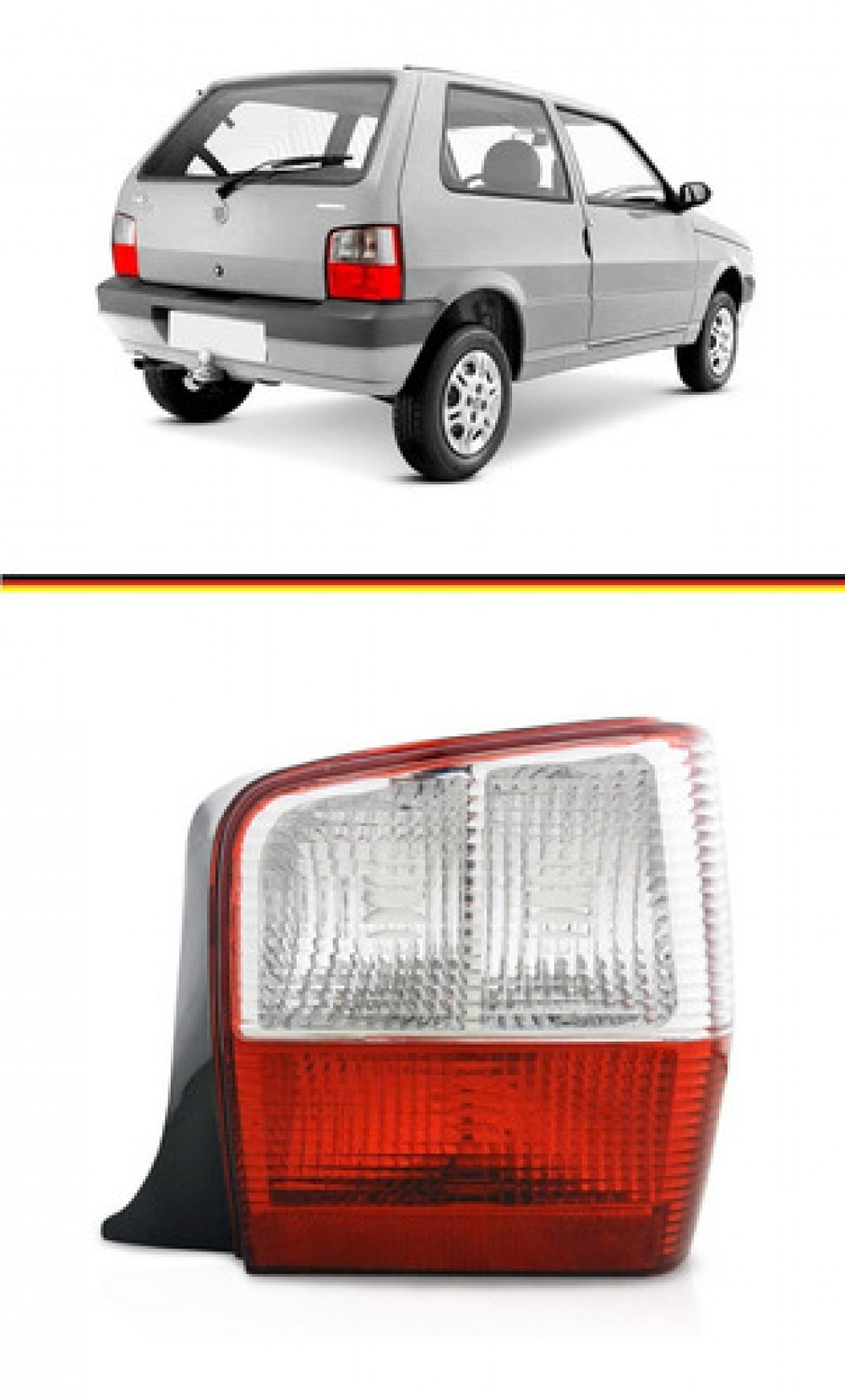 Lanterna Traseira Bicolor Lado Direito Uno Modelo Original - A CASA DO ...