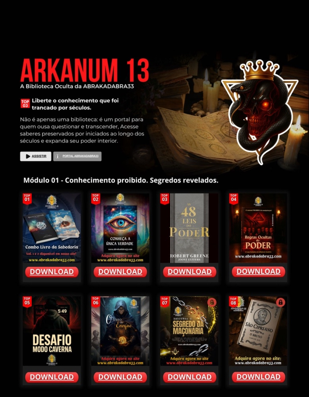 ARKANUM 13 - A Biblioteca Oculta que vai libertar a sua mente ...