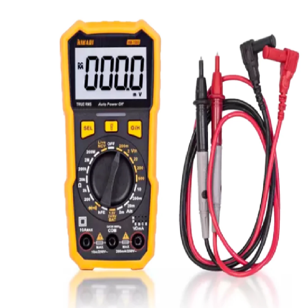 MULTIMETRO DIGITAL CAT I 1000V DISPLAY GRANDE HIKARI - ABRASTOL FERRAMENTAS