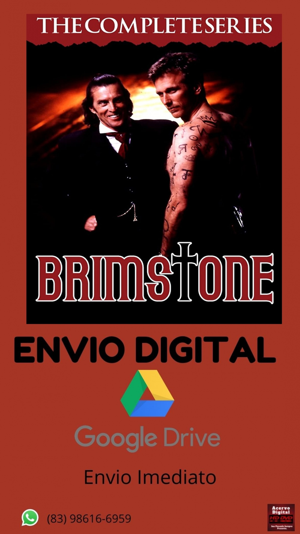 Brimstone (1998) Completo 13 Eps Legendado - TV-Rip - Acervo Digital Dvds