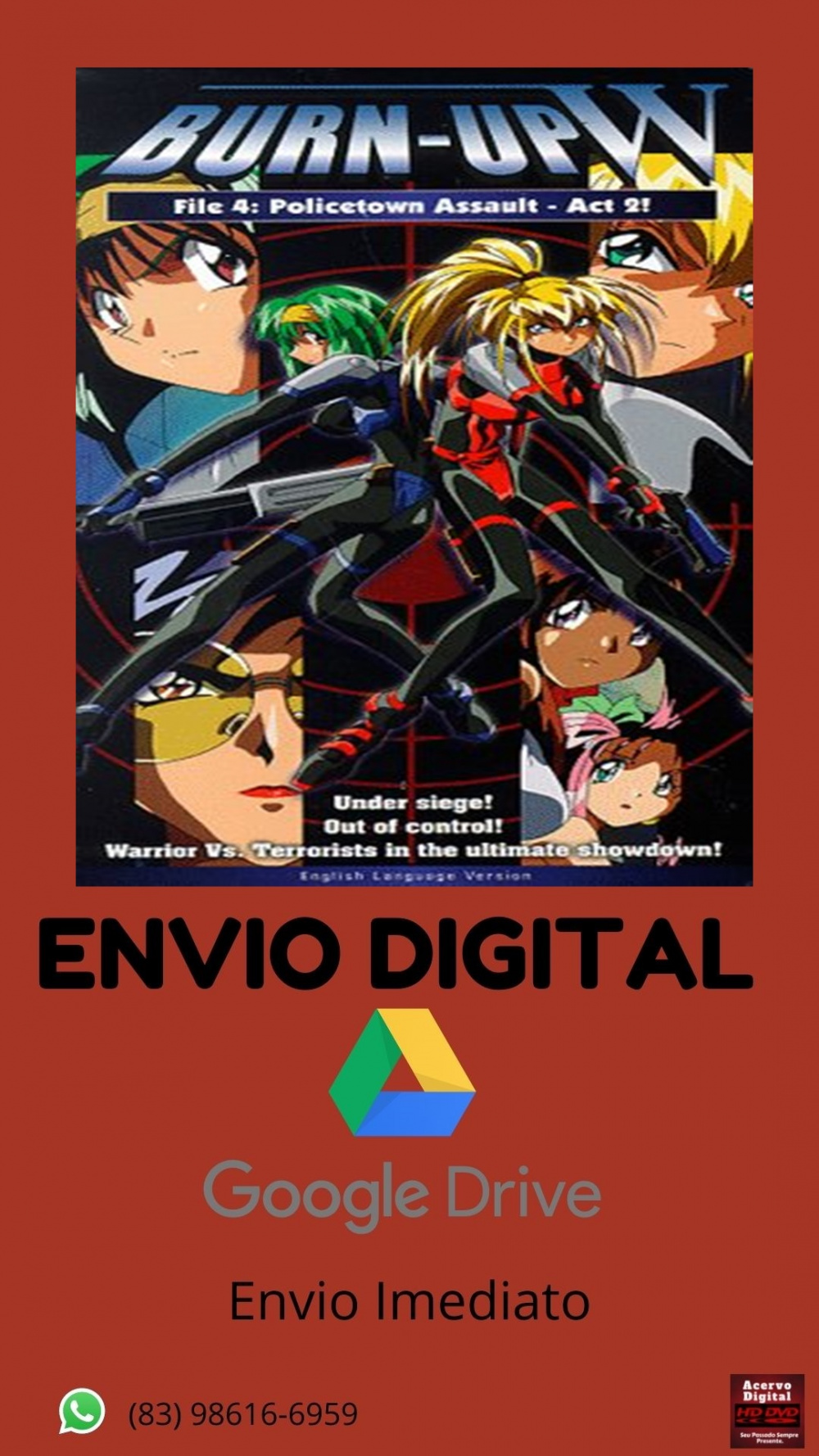 Burn Up! W (1996) 04 Ovas Dublados - Acervo Digital Dvds