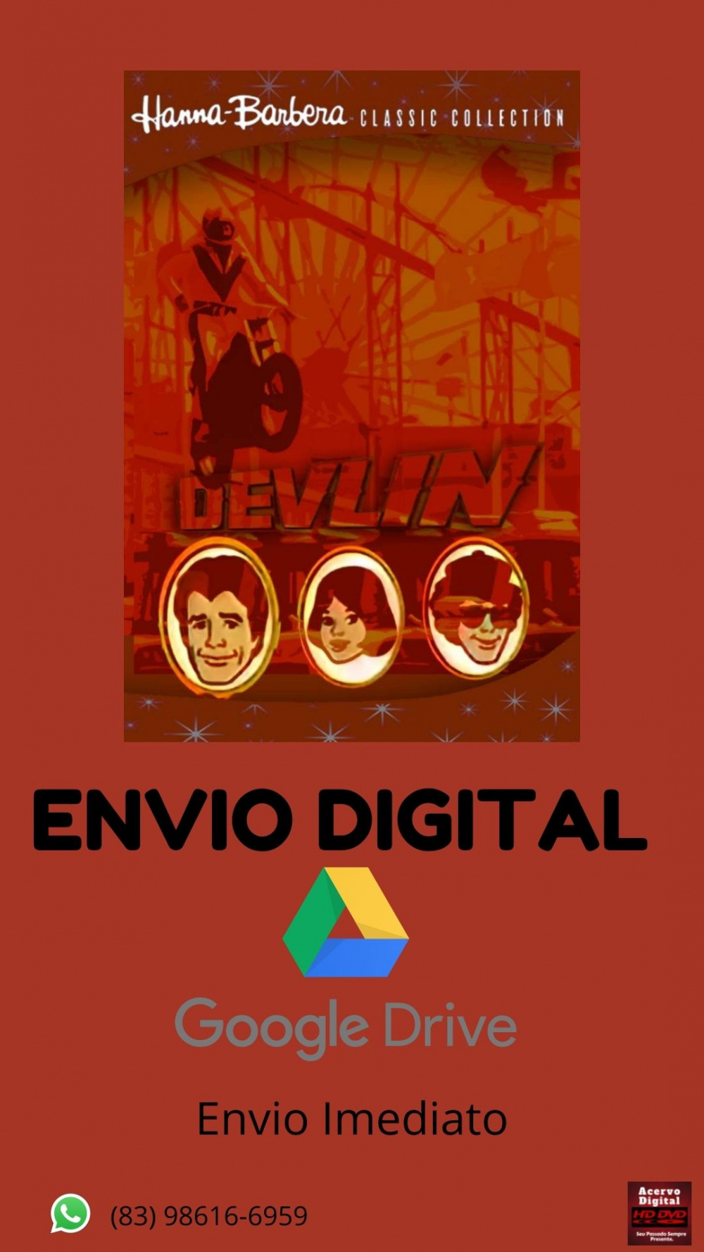 Devlin o Motoqueiro (1974) Completo 16 Eps - Acervo Digital Dvds