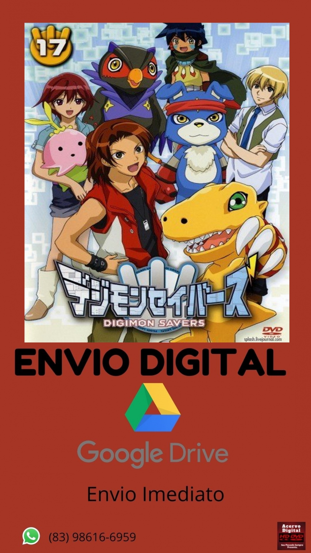Digimon Savers (Data Squad) (2006) Completo 48 Eps Dublados - Acervo Digital Dvds