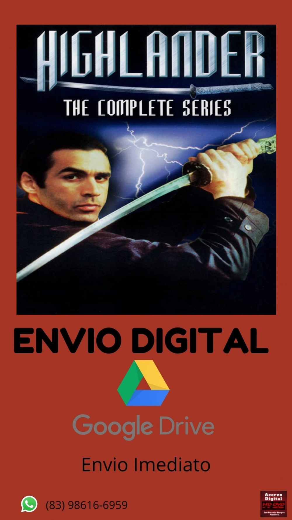 Highlander (1992) Completo 119 Eps Dublados - Acervo Digital Dvds