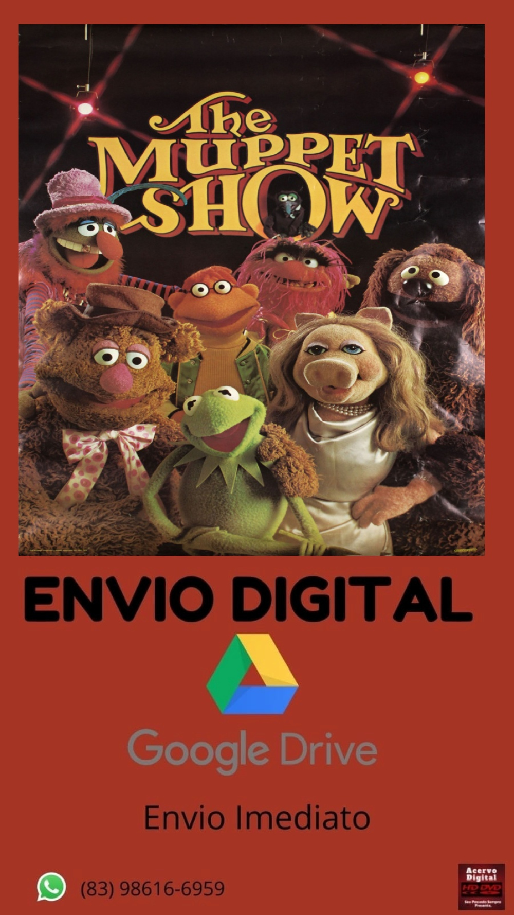 O Show dos Muppets (1976) 3 Temporadas Dublados - Acervo Digital Dvds