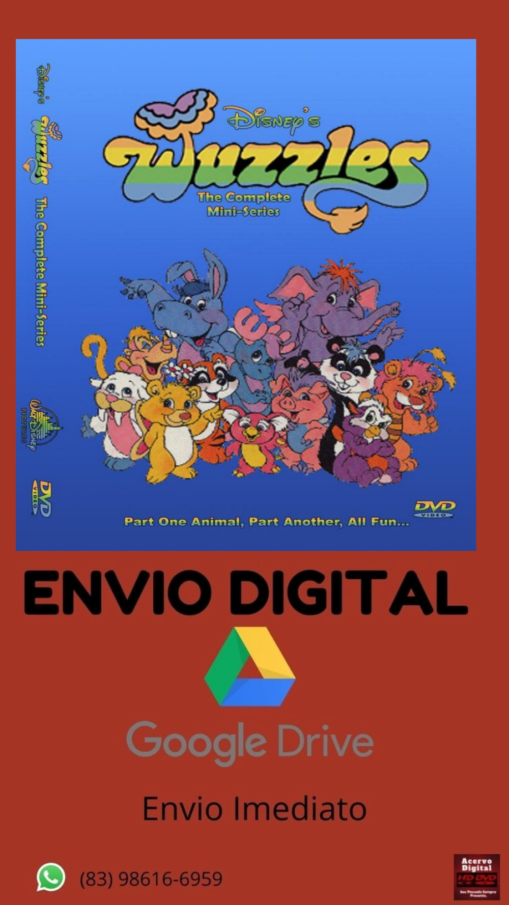 Os Wuzzles (1985) Completo 13 Eps Legendado - Acervo Digital Dvds