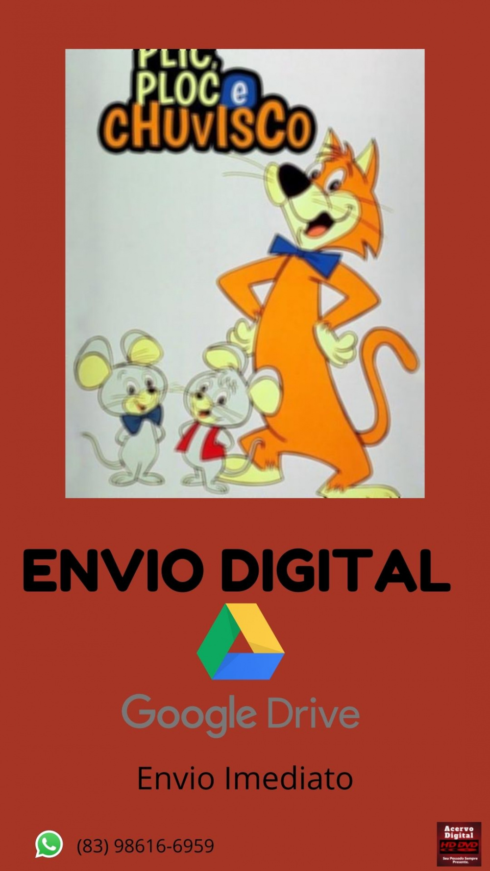 Plic Ploc e Chuvisco (1958) 26 Eps - Acervo Digital Dvds