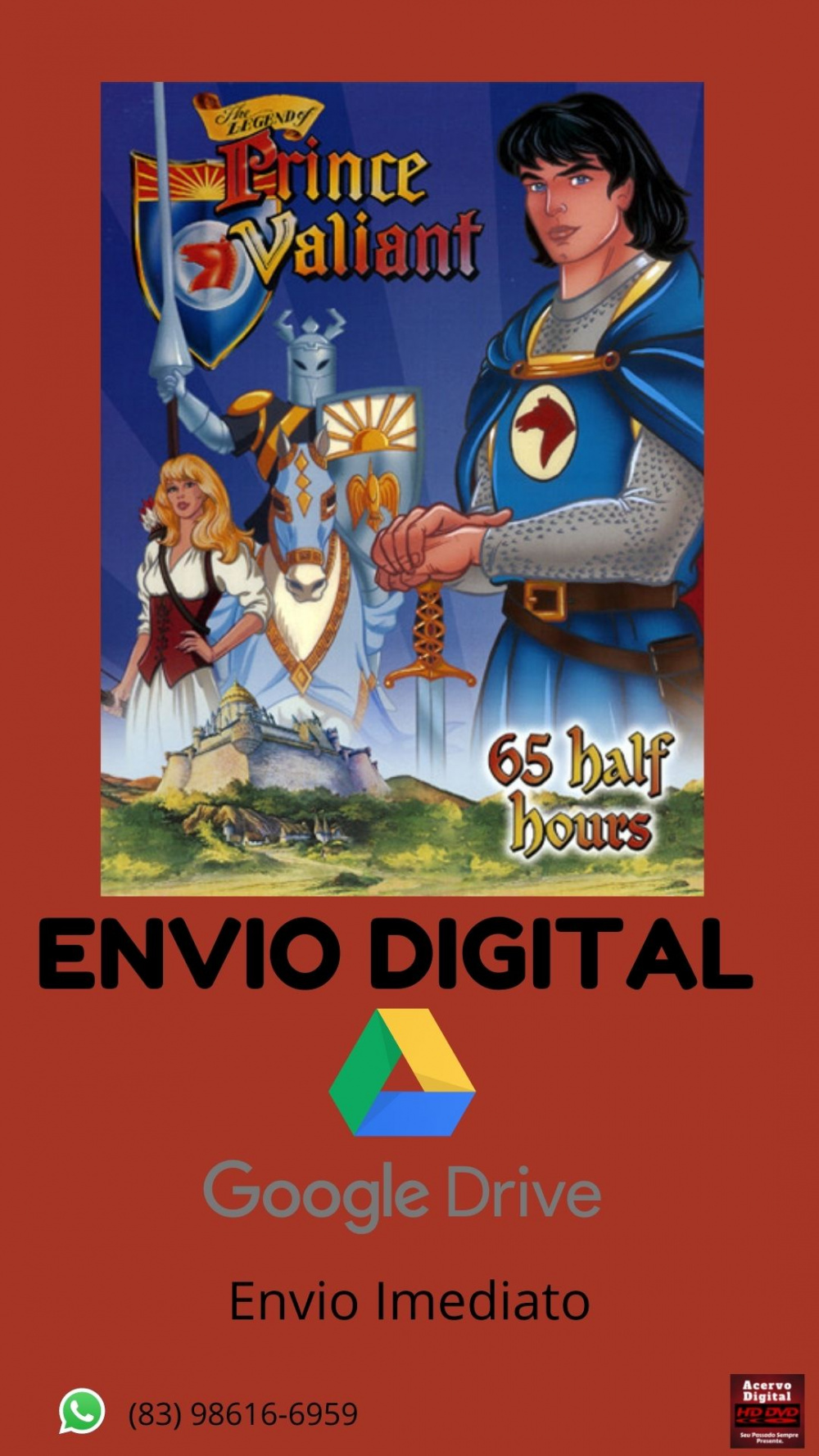 Príncipe Valente (1991) 64 Eps - Acervo Digital Dvds