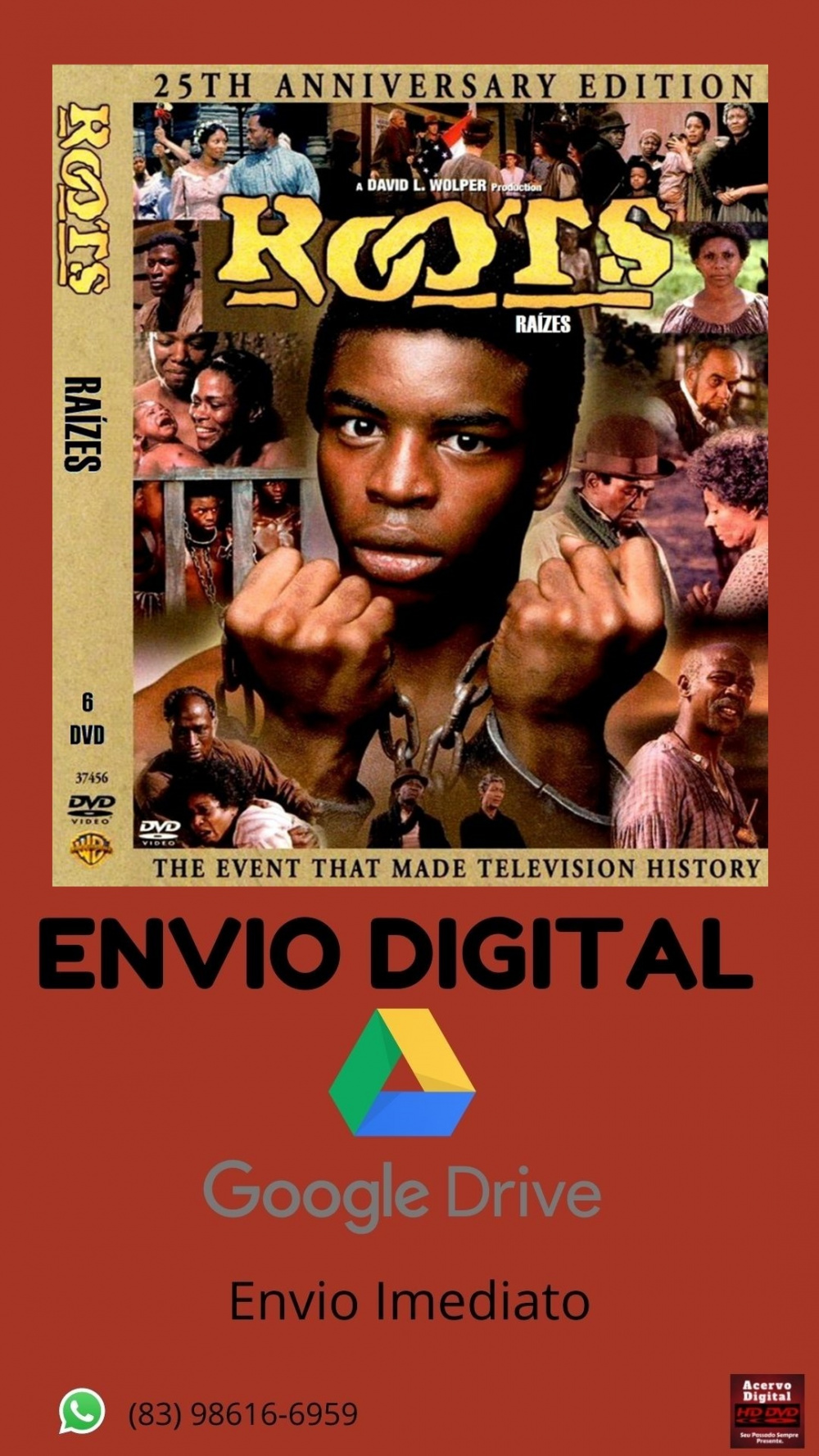 Raizes (1977) Completo 8 Eps + Extra 14.4GB - Acervo Digital Dvds