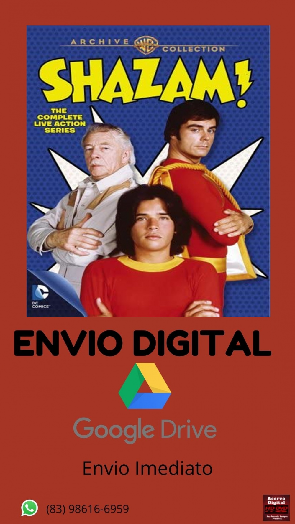 Shazam!! (1974) 20 Eps Dublados - Acervo Digital Dvds
