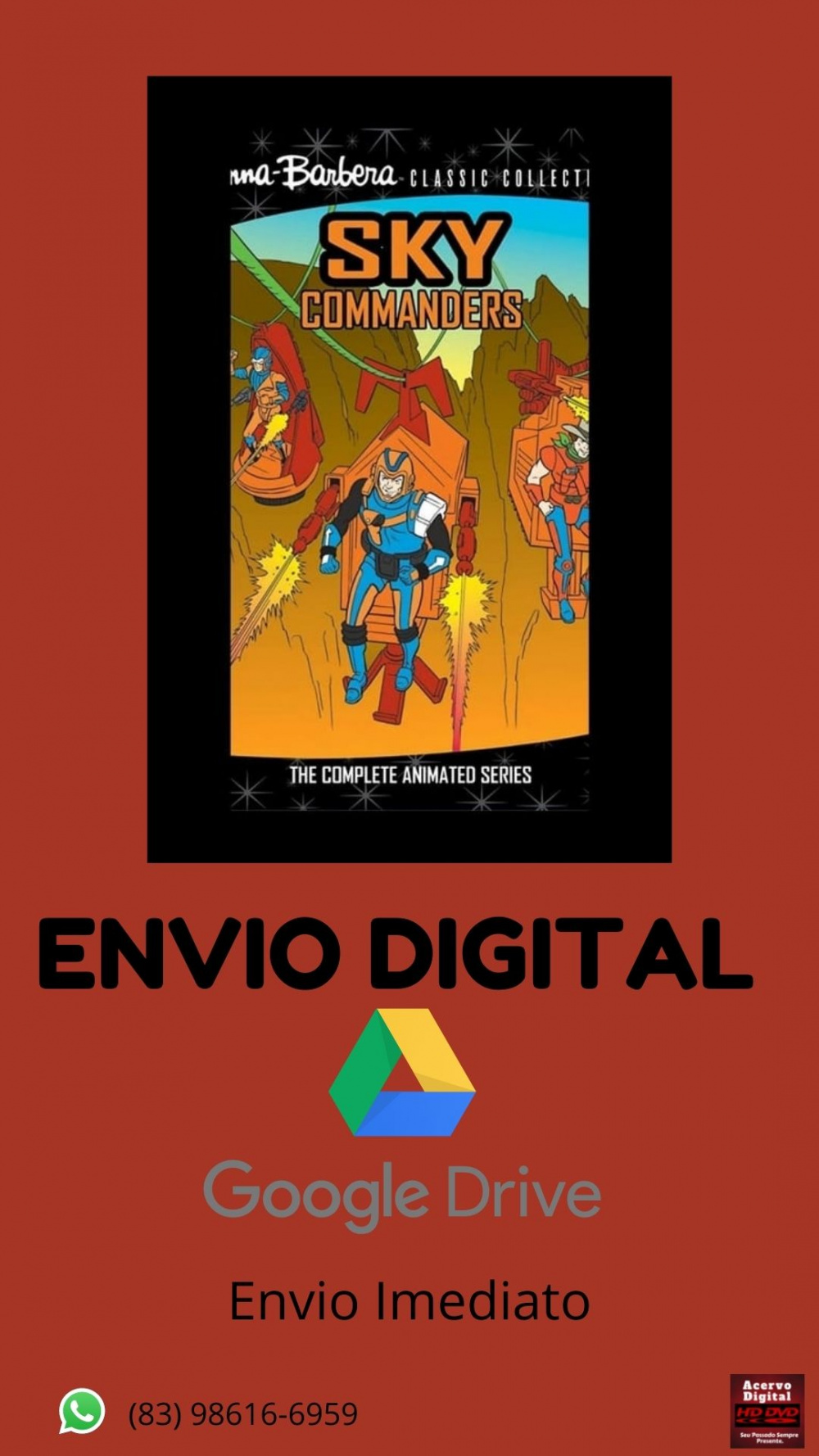 Sky Commanders (1987) 10 Eps Dublados - Acervo Digital Dvds