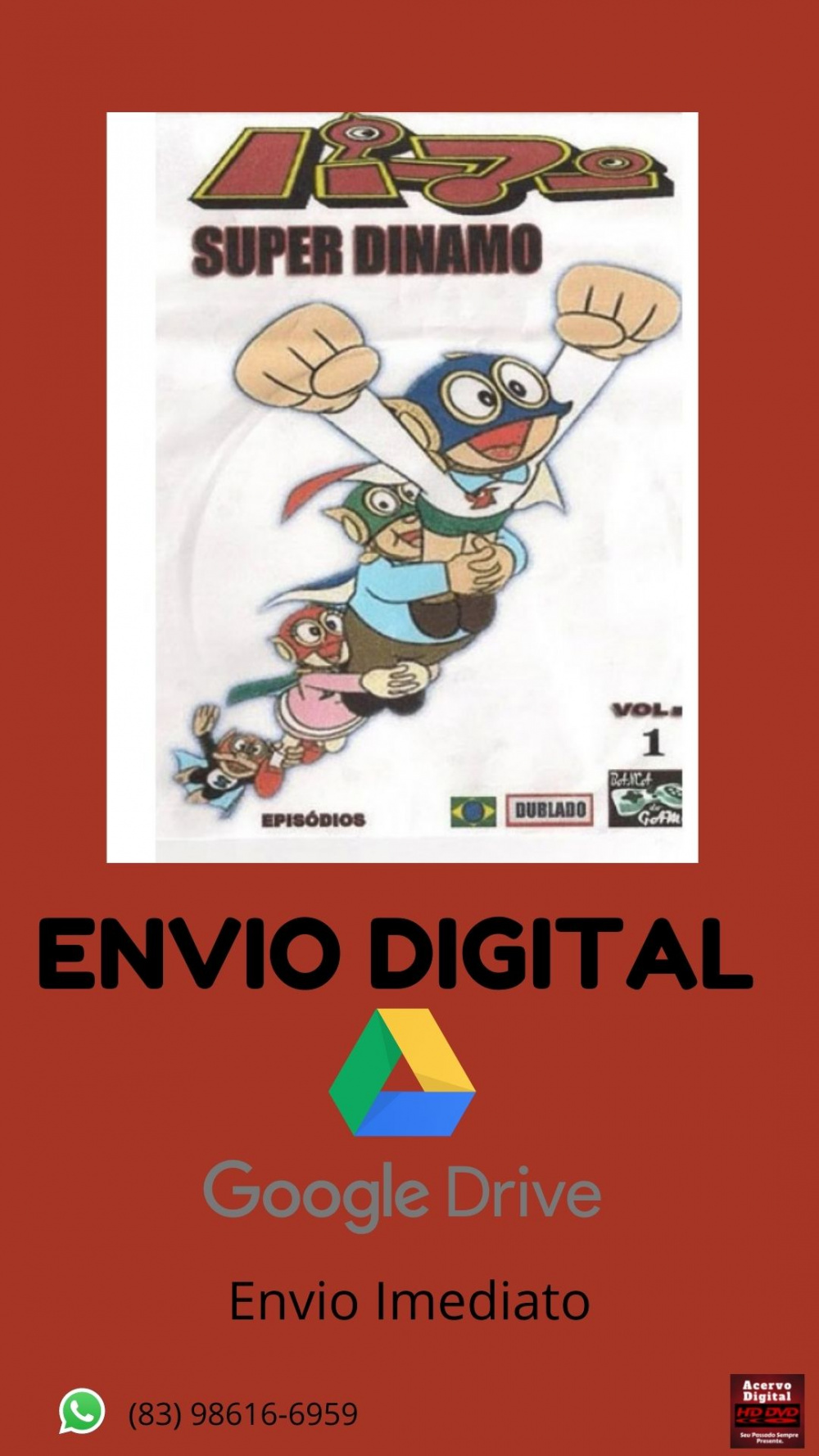 Super Dinâmo (1966-1968) 75 Eps - Acervo Digital Dvds