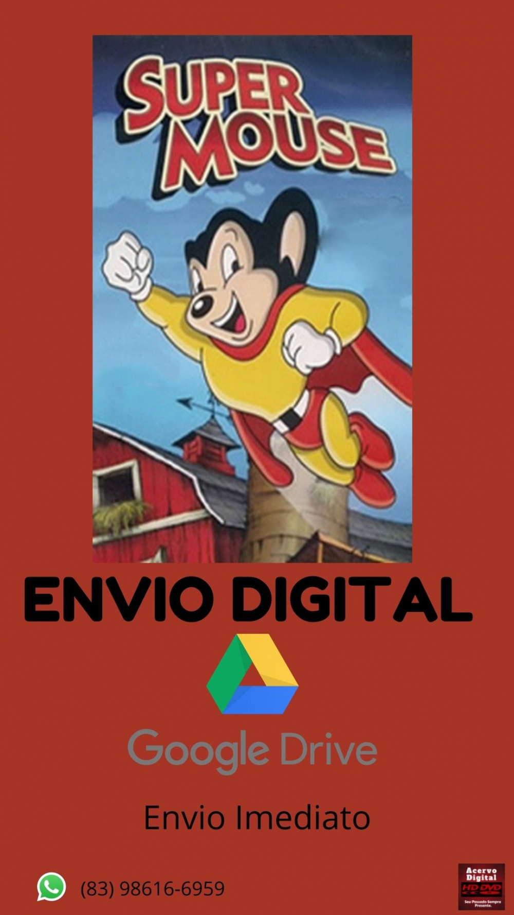 Super Mouse (1942) Completo 80 Eps - Acervo Digital Dvds