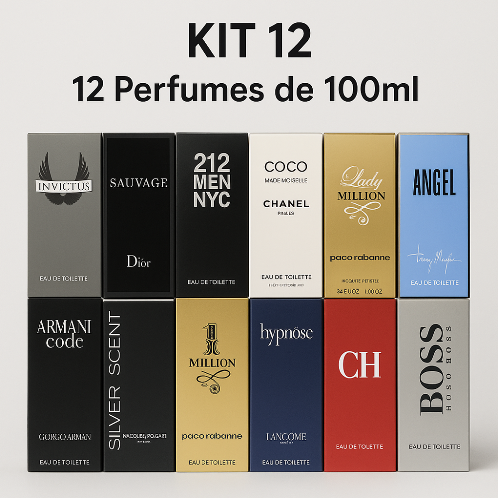 Kit 12 Perfumes Contratipos 100ml | Estoque com Alto Lucro - Afrodite ...