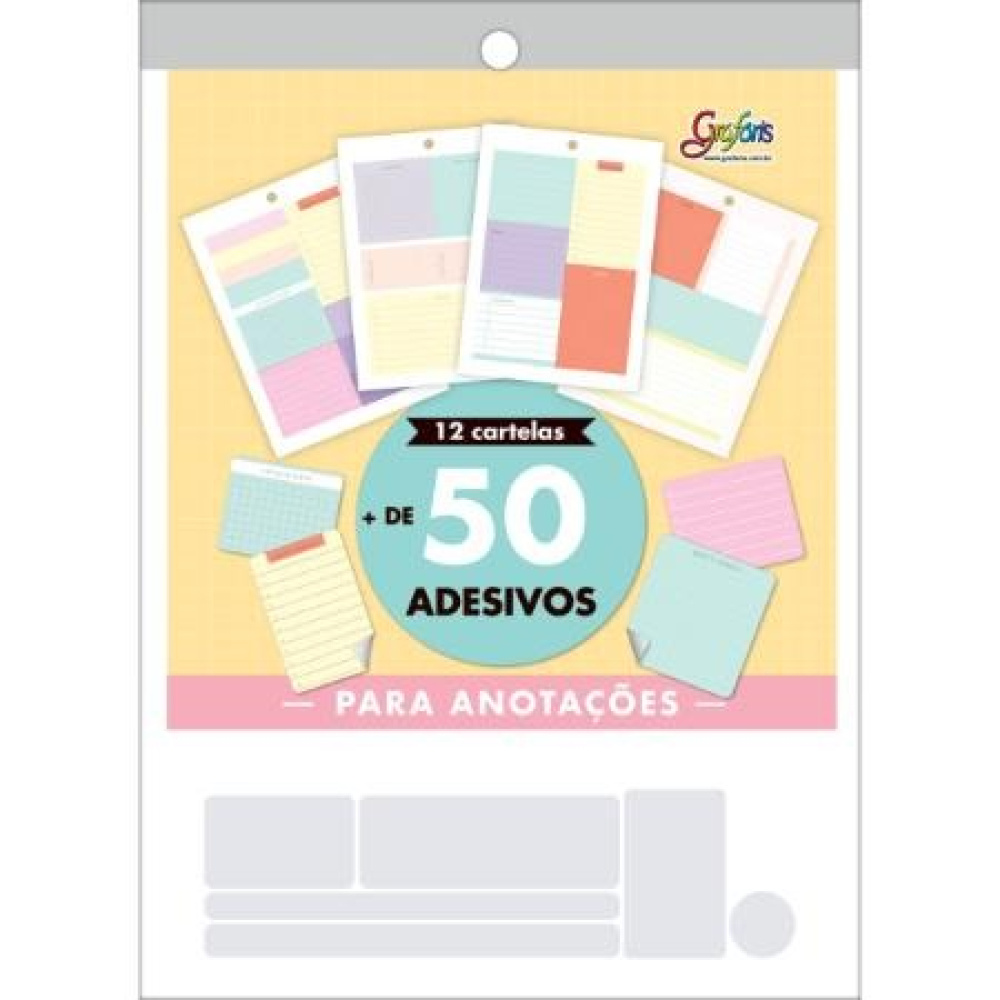 Adesivo Decorado Bloco Notes 12f - AeG Papelaria