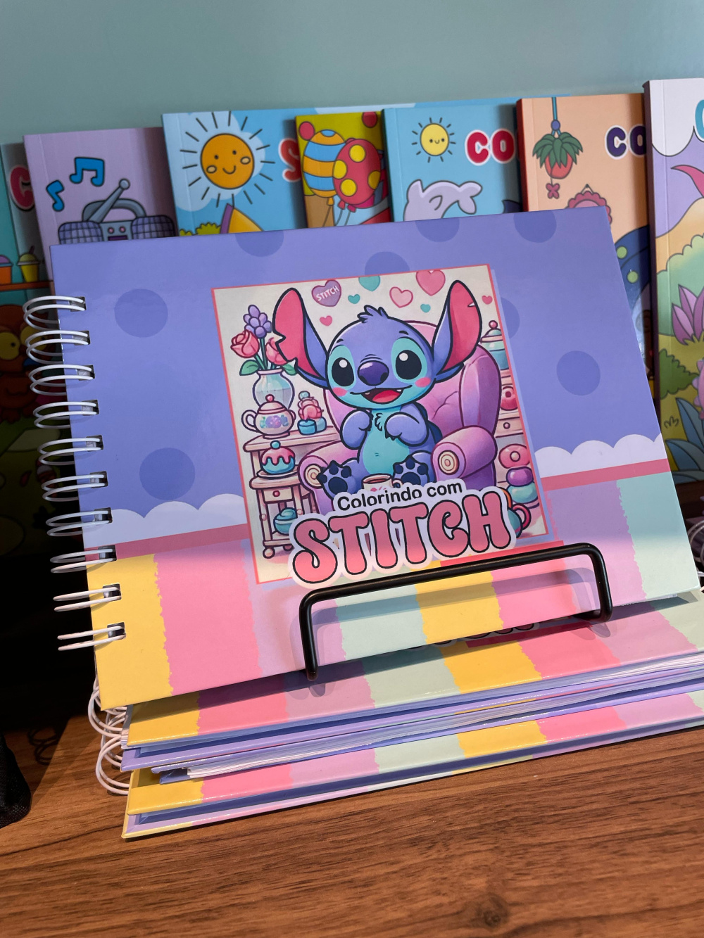 Livro colorir Stitch A5 c/ 30 120g - AeG Papelaria