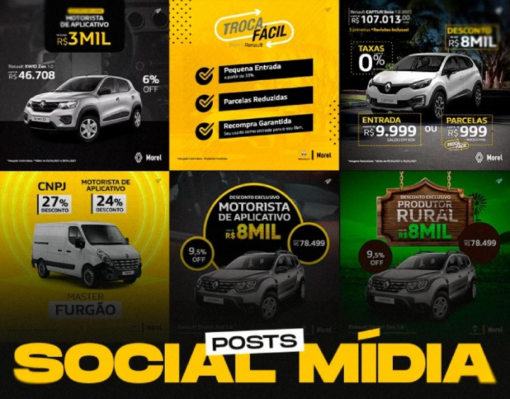 Artes para Concessionária Design para Concessionárias - Wa Comercial ...