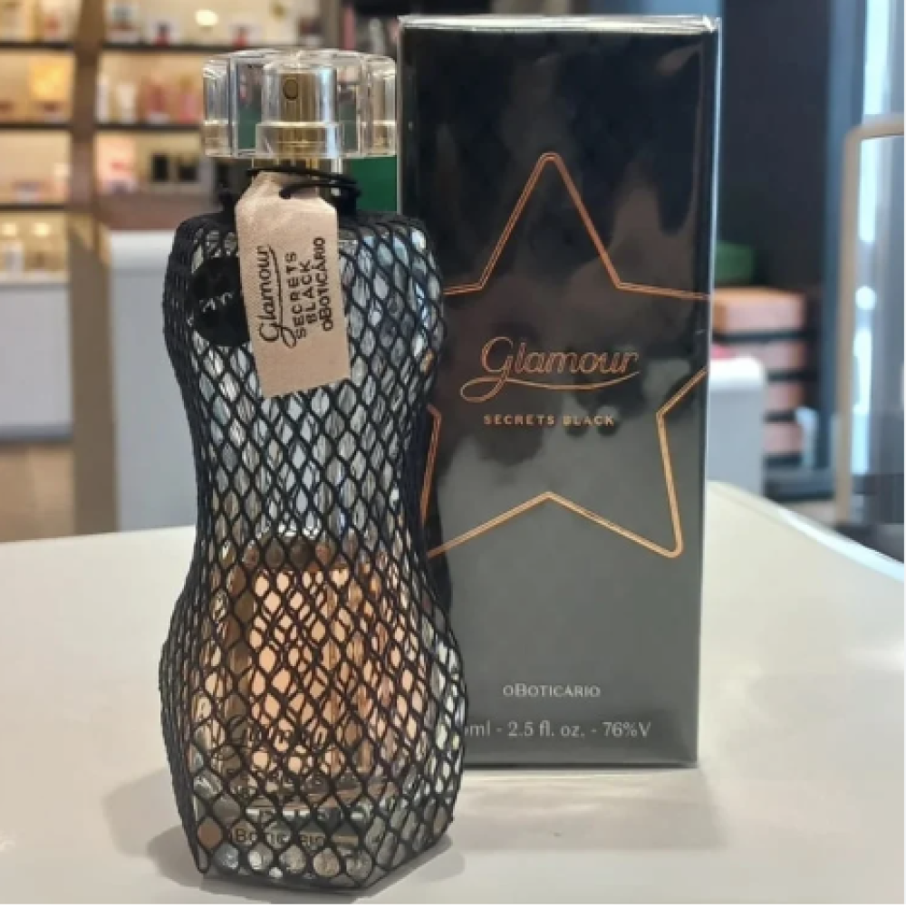 Glamour Secrets Black Intense Desodorante Colônia 75ml - Aiel Perfumaria