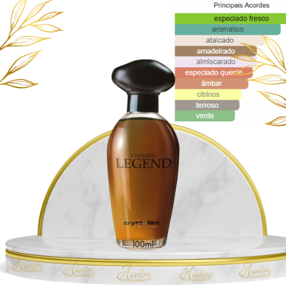 Perfume Legend For Men Crystallini Cosmetics 100ml masculino - Aiel ...