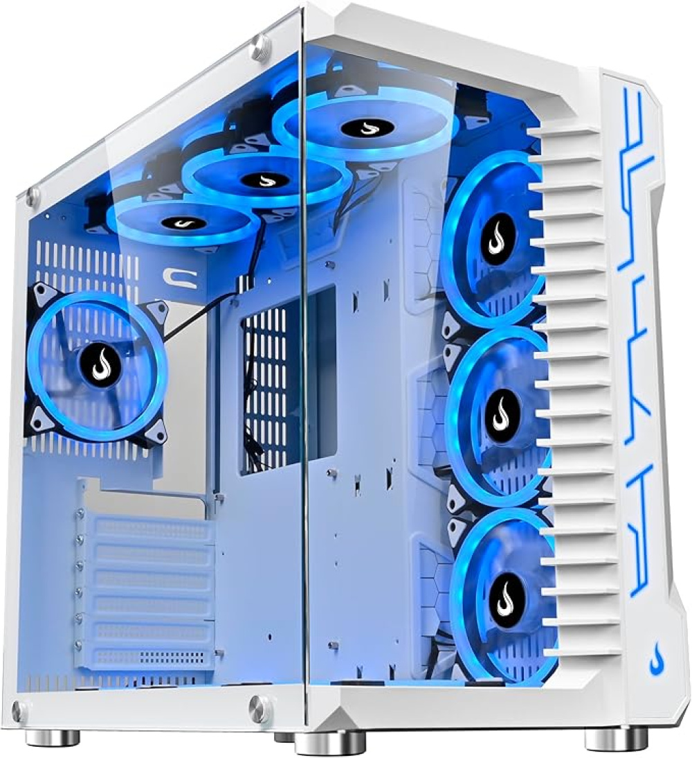 GABINETE GAMER RISE MODE GALAXY GLASS, MID TOWER, ATX, LATERAL E ...