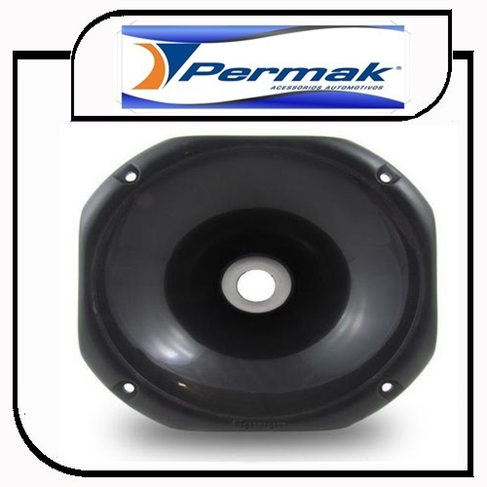 Cone de Corneta Permak Preta Boca Longa Light Redonda - Alex Sound