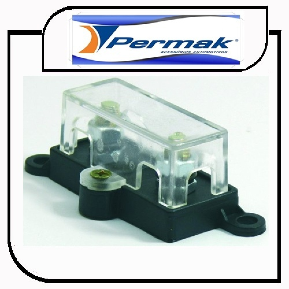 Porta Fusível Potência Midi Acrílico - 40A A 100A Permak - Alex Sound