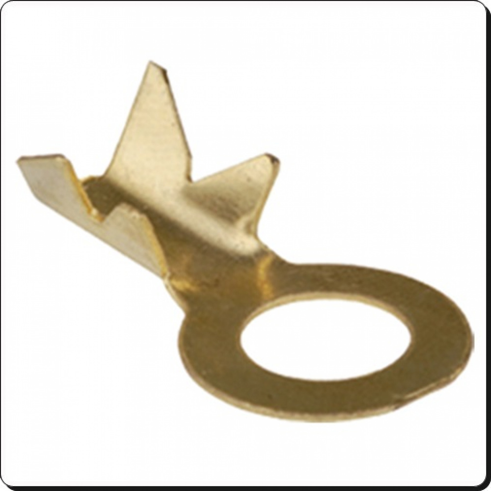 Terminal Olhal 3/8 Grande Latão Permak - Alex Sound - Alex Sound