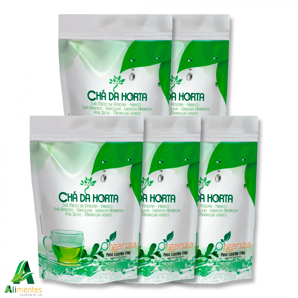 KIT 5 - Chá da Horta - ORGANZA - Alimentes