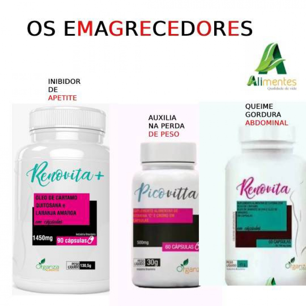 KIT OS EMAGRECEDORES - ORGANZA - Alimentes