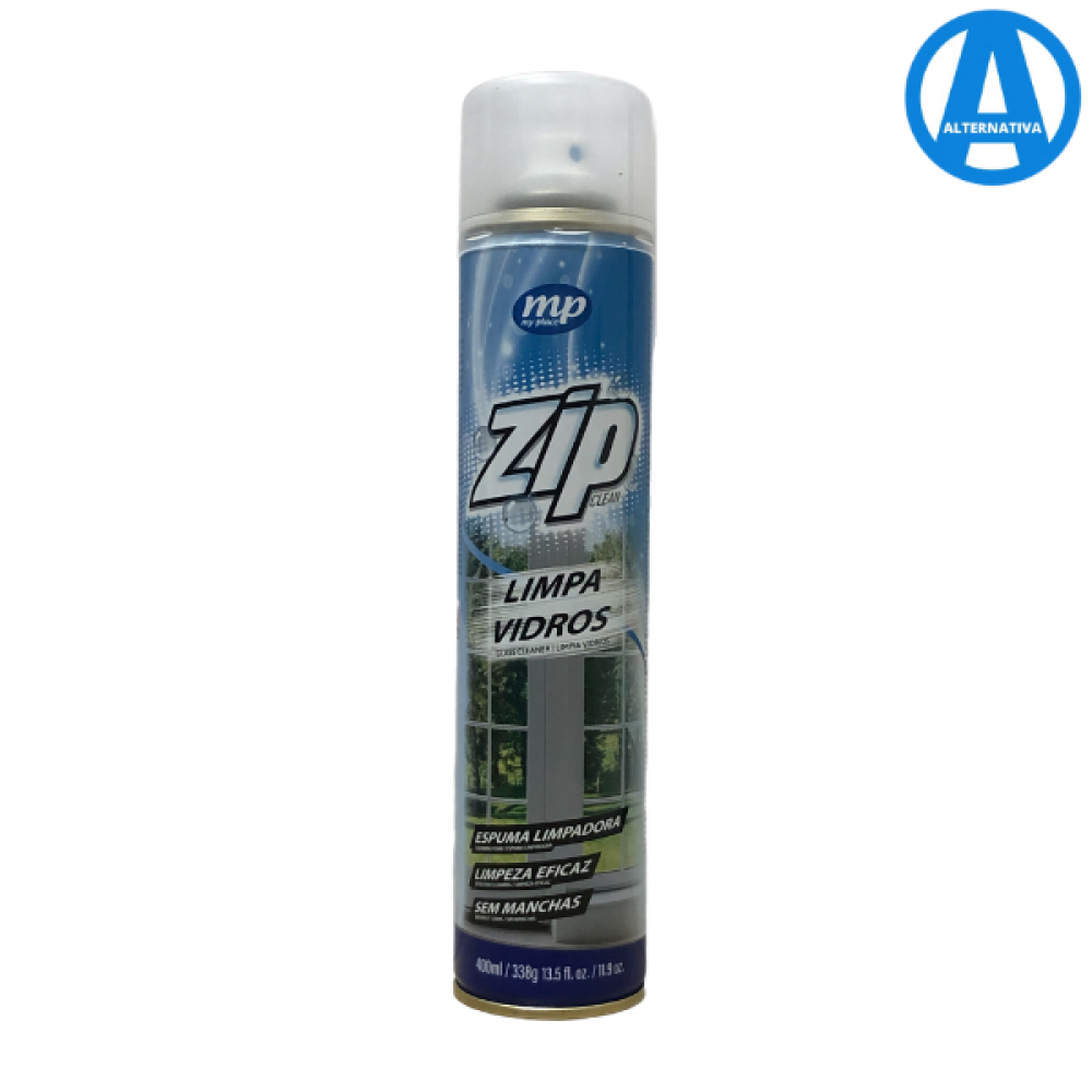 LIMPA VIDROS ZIPCLEAN 400ml - ALTERNATIVA PRODUTOS DE LIMPEZA