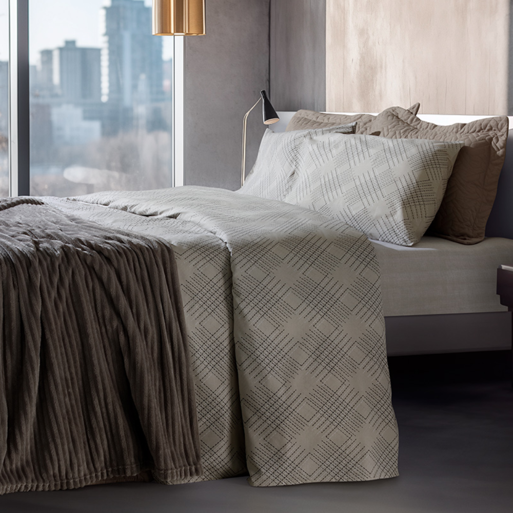 Jogo de Cama King 100% Algodão 200 Fios Home Design 4 Peças | Estampa ...