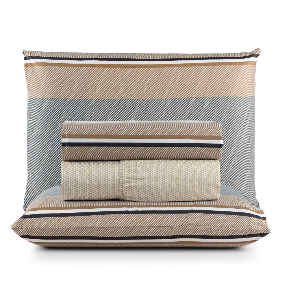 Jogo de Cama King 100% Algodão 200 Fios Home Design - 4 Peças | Trama ...