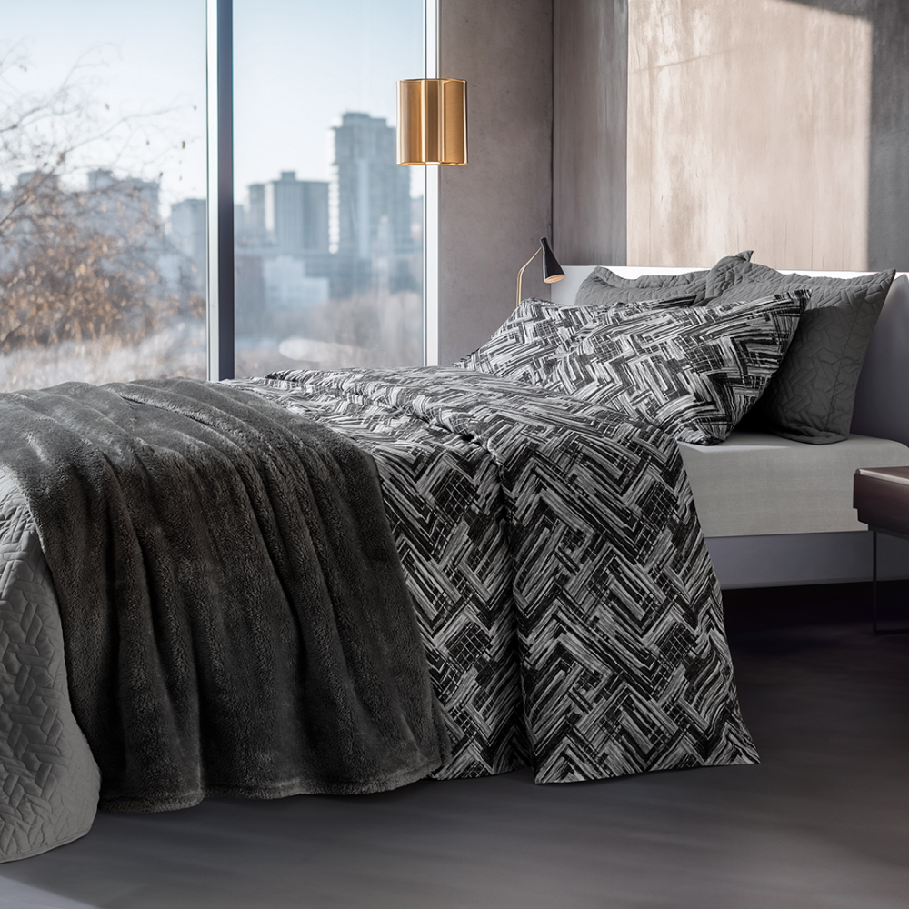 Jogo de Cama Queen 100% Algodão 200 Fios HD Home Design Onyx Design 4 ...