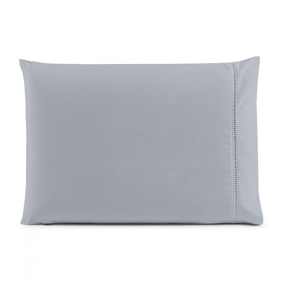 Par De Fronhas - 400 Fios - Ponto Palito - Cinza - AMBORDADOS