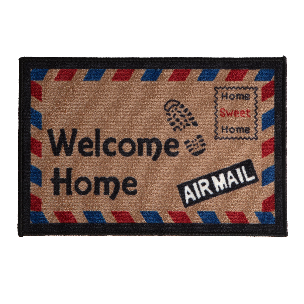 Tapete Porta de Entrada Bem Vindo 40 x 60cm Welcome Home - AMBORDADOS