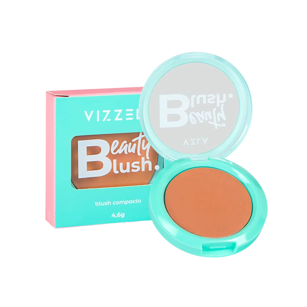 Blush Pêssego Vizzela Compacto Beauty Peach | Amada Make - Amada Make