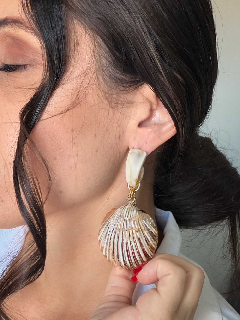 Brinco Luxo Concha G - AmandaSerafim