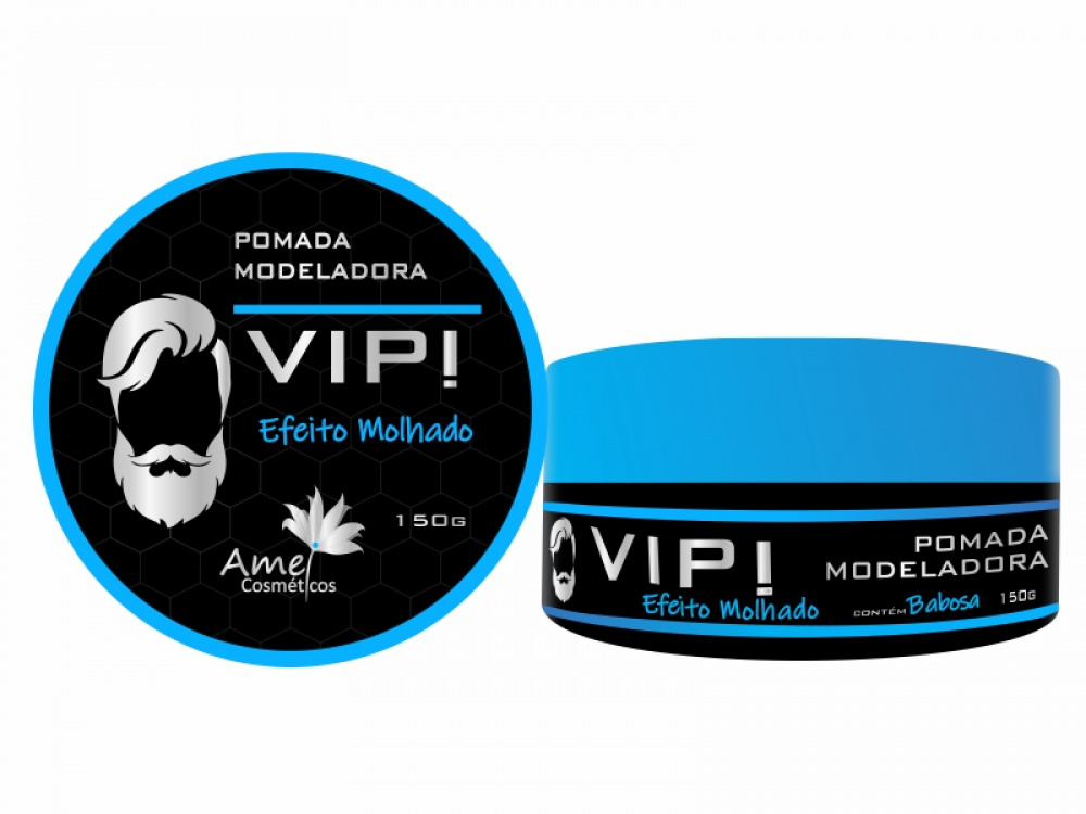 Pomada Modeladora Vip Efeito Molhado Amei Cosméticos 150g - Loja Amei ...