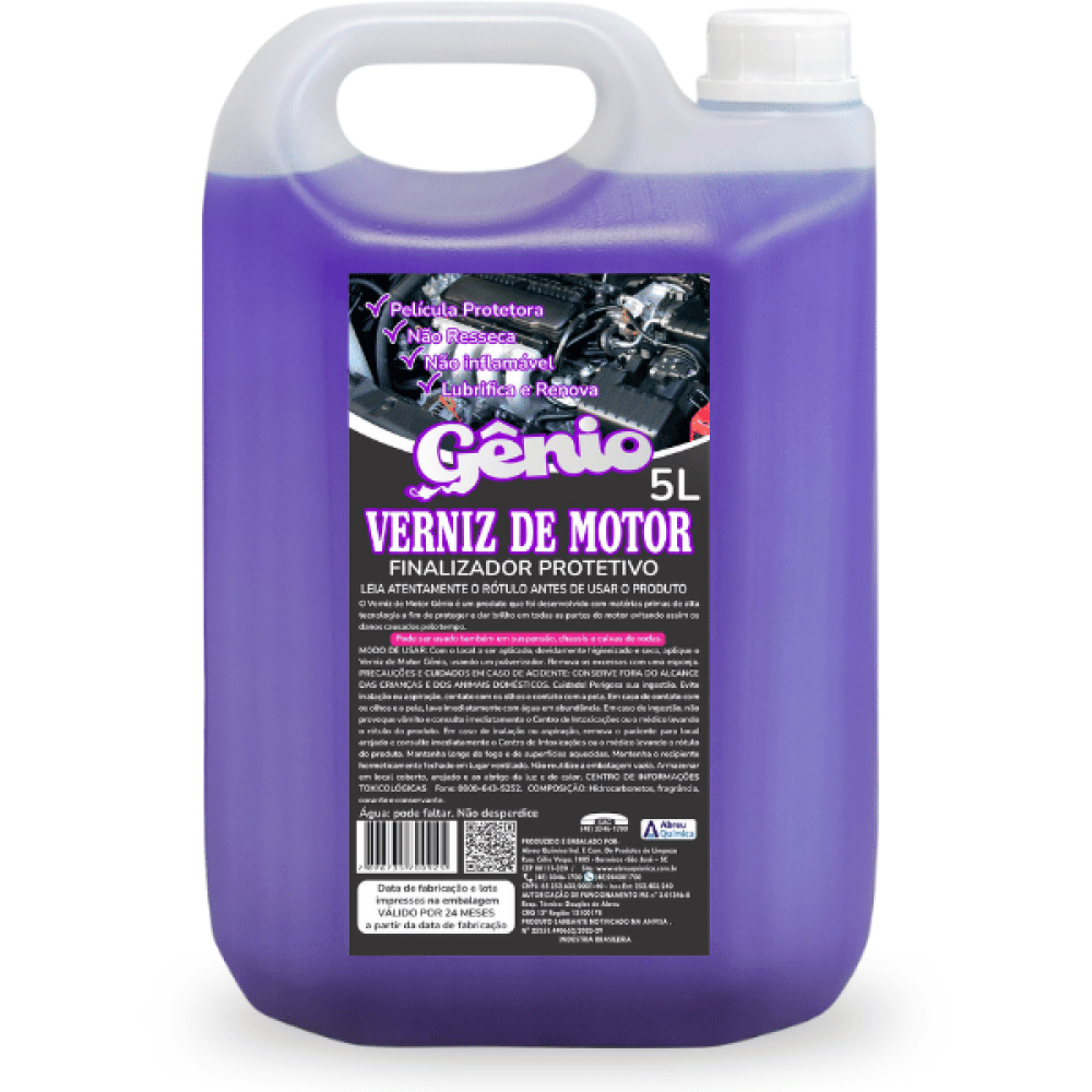 Verniz de Motor Gênio 5 Litros - Amigos Distribuidora