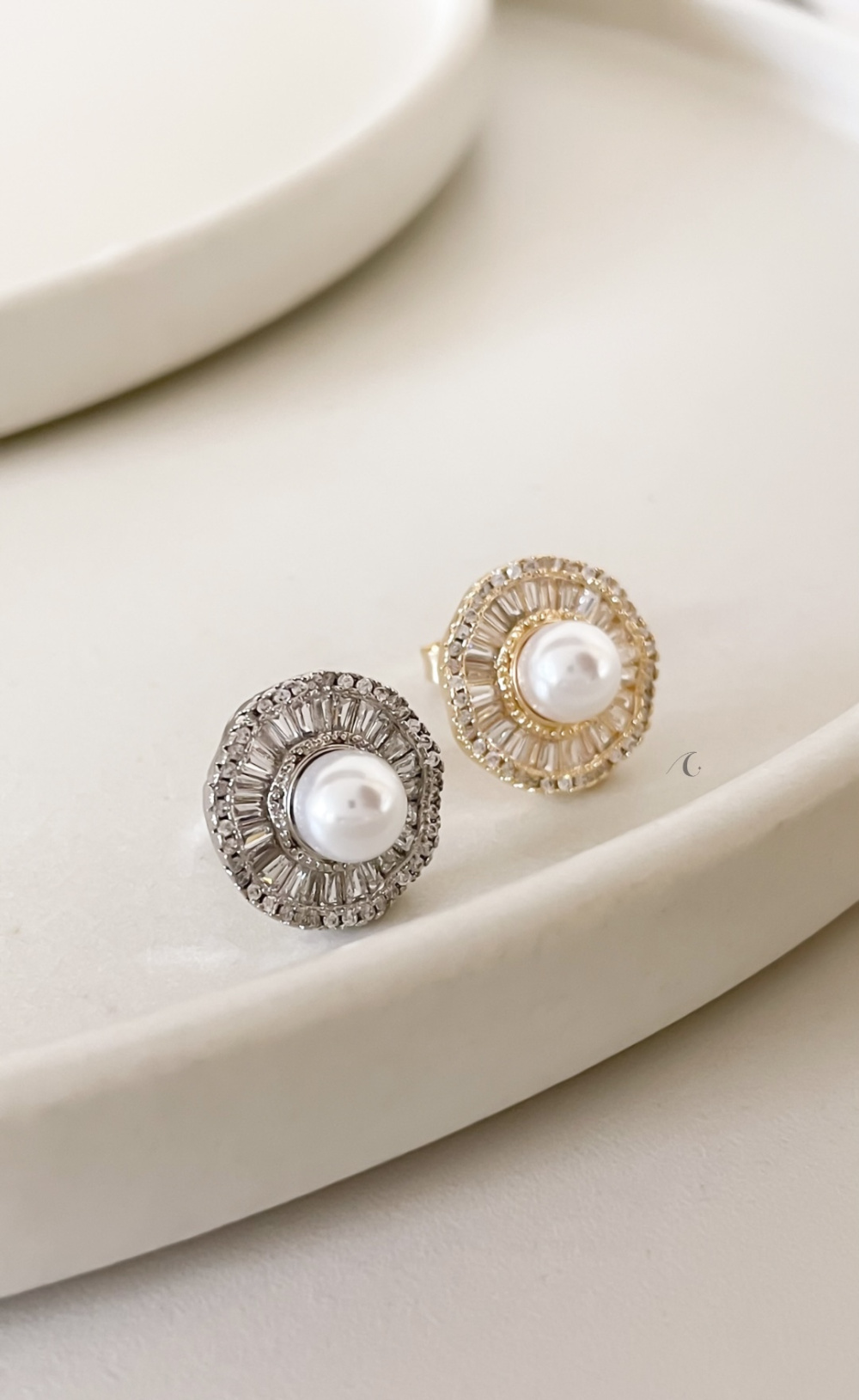 Brinco Circle Pérola - Amira Semijóias