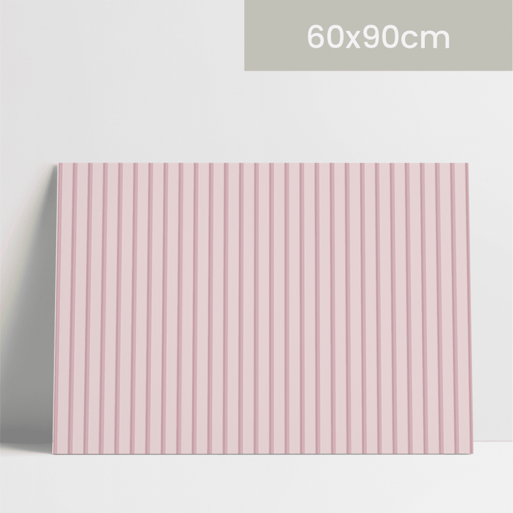 Painel Individual Ripado Rosa 60x90cm - Amora festa em Papel