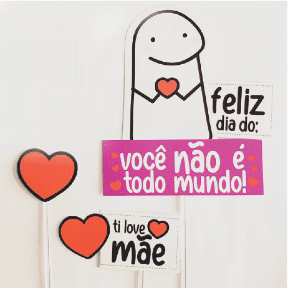 Topo de bolo Flork Você não é todo mundo - Amora festa em Papel