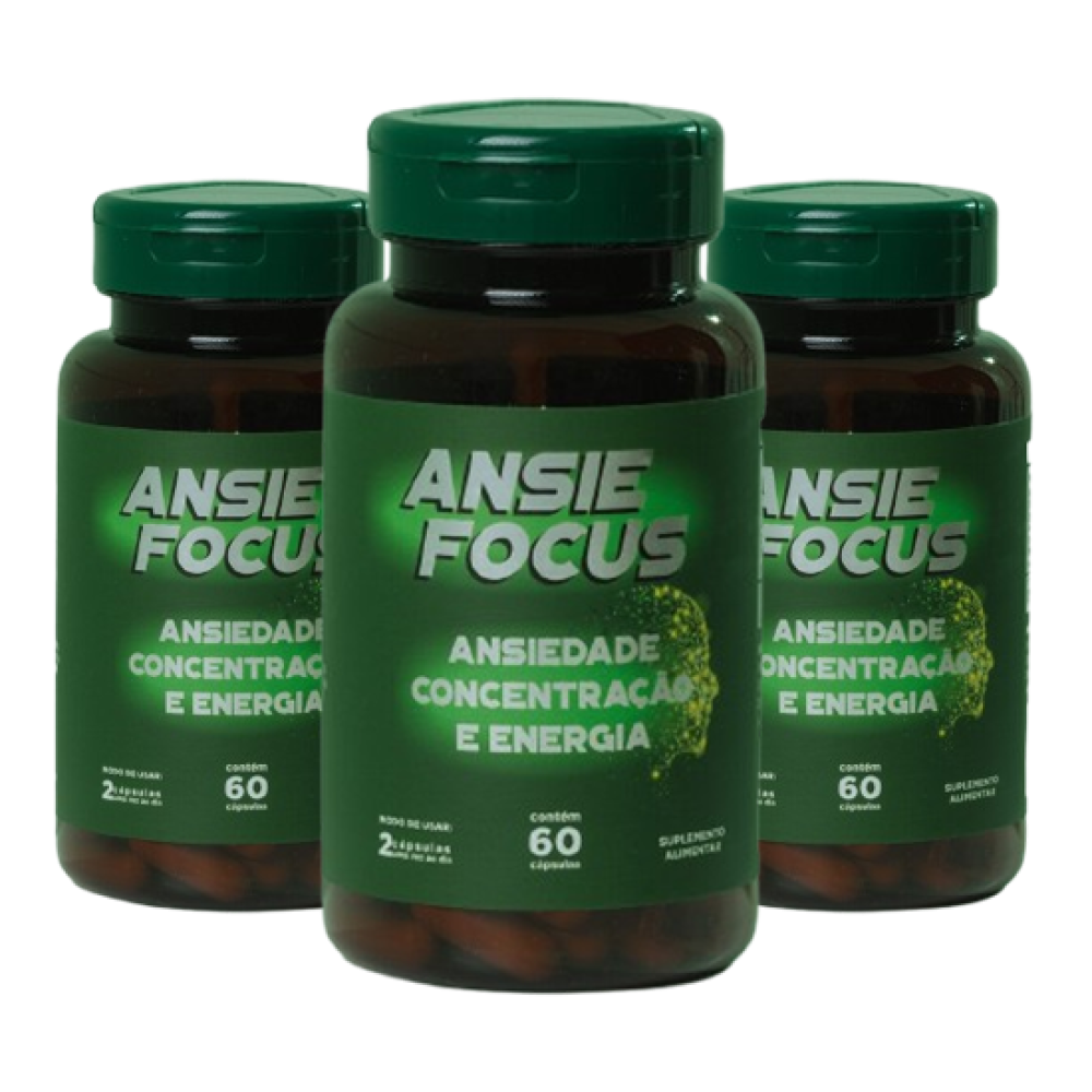 Ansie Focus - 60 Cápsulas - 3 Unidades - Ansie Focus