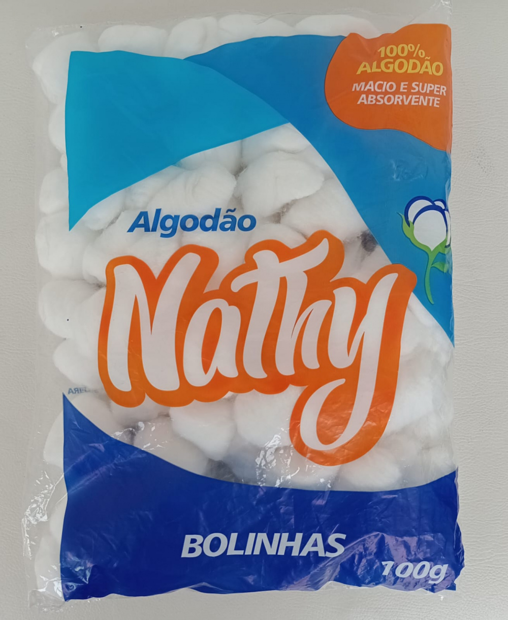 Algodão bolinhas pacote com 100g - Apoio Produtos Médicos