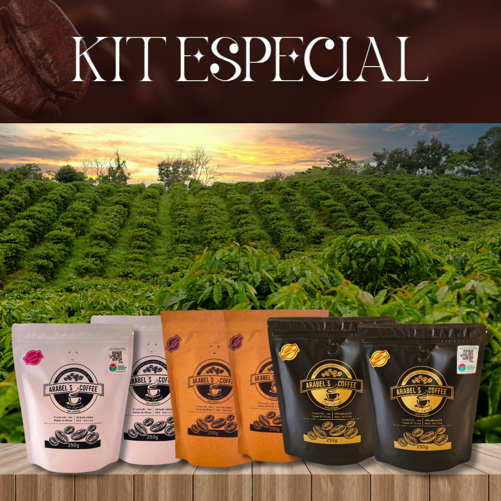 KIT CAFÉ ESPECIAL 2 PACOTES DE CADA LOTE - Arabel’s Coffee