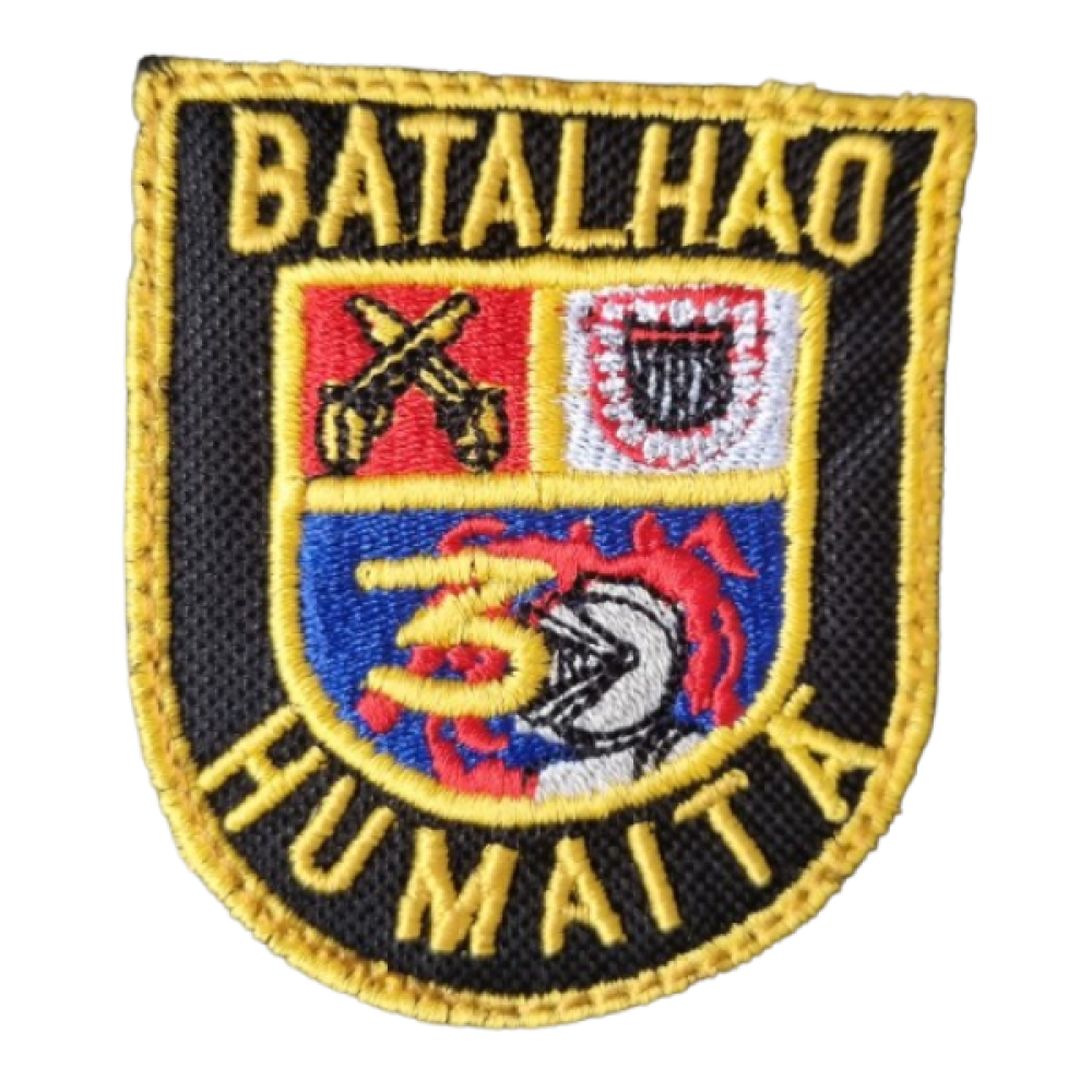 Brasão bordado polícia militar PMESP 3° choque batalhão Humaitá - Ares ...