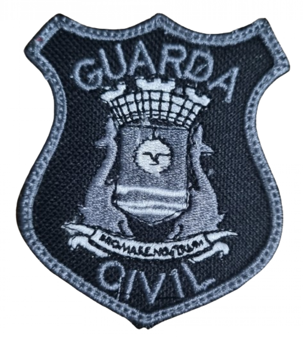 Distintivo GCM Guarujá monocromático - Ares tactical equipamentos policiais
