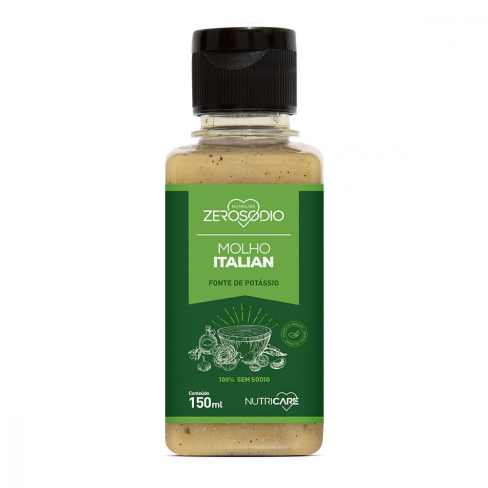 MOLHO PARA SALADA SABOR ITALIAN ZERO SÓDIO 150ML - Armazém Sem